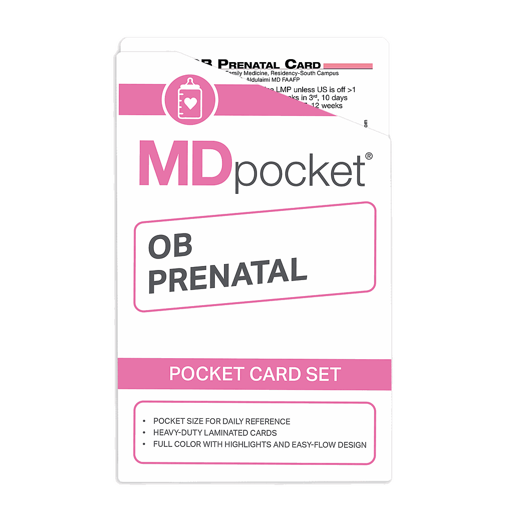 OB Prenatal Pocket Card | MedInfo, Inc.